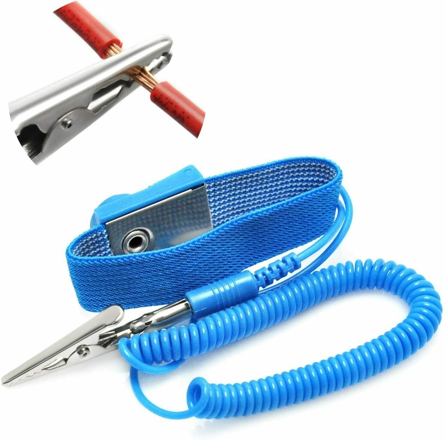 ESD Strap with Grounding Wire Blue Anti Static Wristband for ...