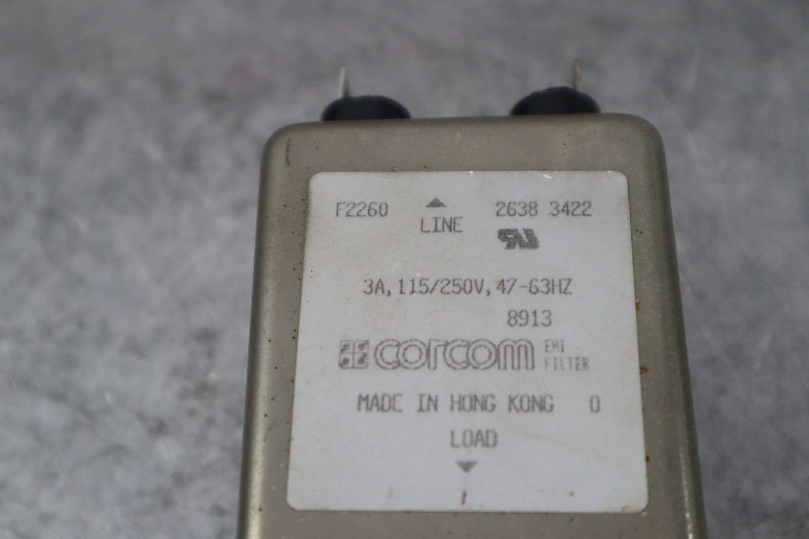 Corcom F2260 3A 115/250V 47-63Hz EMI Filter New Old Stock (Lot of 3) | eBay