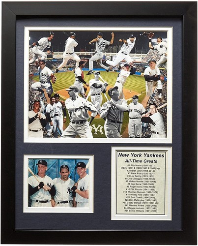 New York Yankees MLB Greats Collectible | Framed Photo Collage Wall Art ...