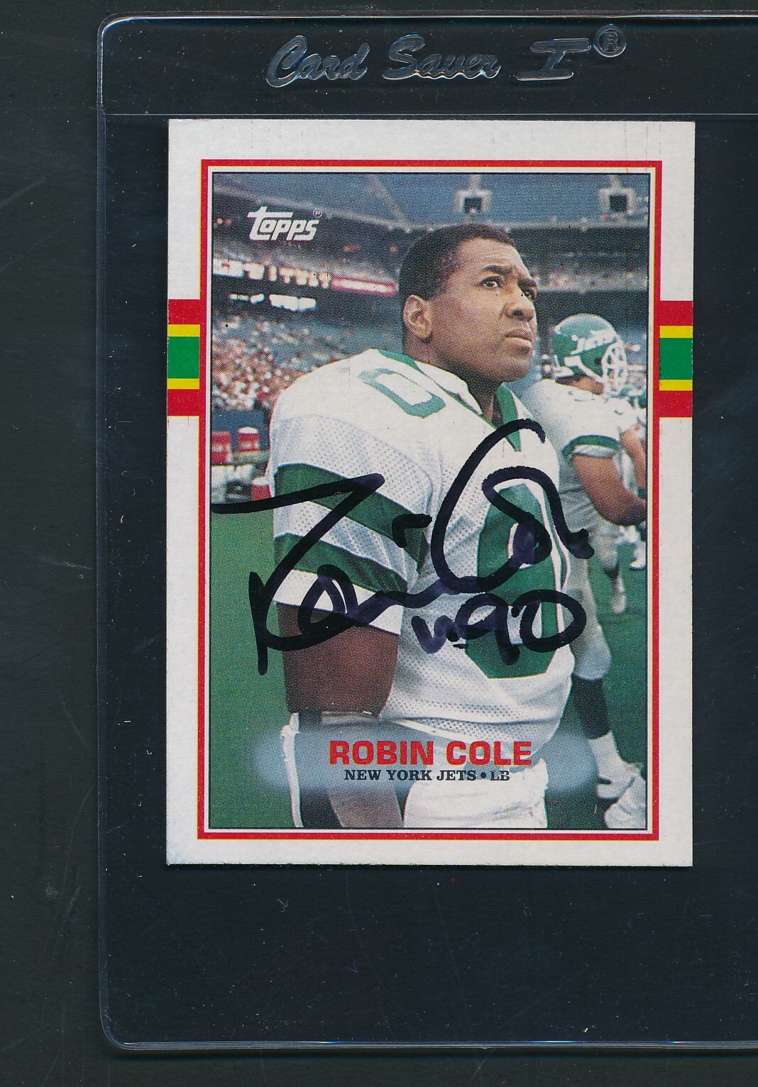1989 Topps #231 Robin Cole Jets Signed Auto *B7244 | eBay