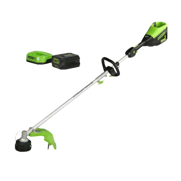 Greenworks Pro 60V 16" String Trimmer with 4.0 Ah Battery & Charger ...