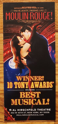 Moulin Rouge! Broadway Bi-Fold Advertising Flyer Pamphlet 2023 | eBay
