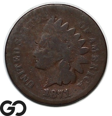 1871 Indian Head Cent Penny, Better Date | eBay