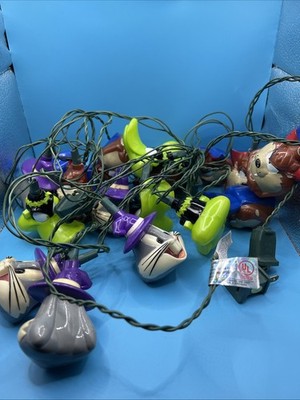 Vintage 1997 Looney Tunes Halloween String Light Blow Mold Taz Bugs ...