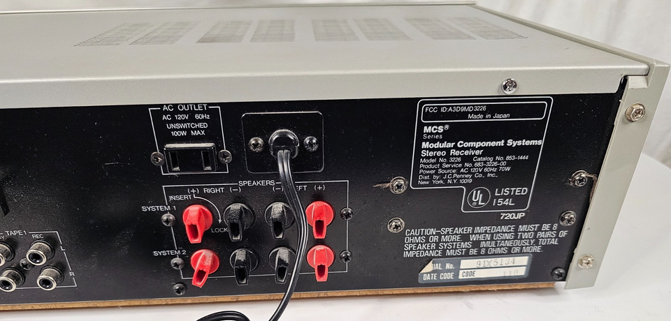 Vintage -MCS 3226 Series, Modular Component System Stereo Vintage ...