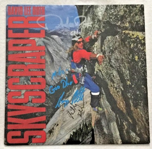 David Lee Roth "Skyscraper" Vinyl - Autographed/Signed - David Lee Roth ...