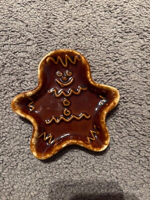 Rare Vintage Hull Tawny Ridge Gingerbread Spoon Rest Approximately 5 ...