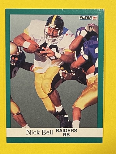 Nick Bell 1991 Fleer Rookie #420 Los Angeles Raiders | eBay