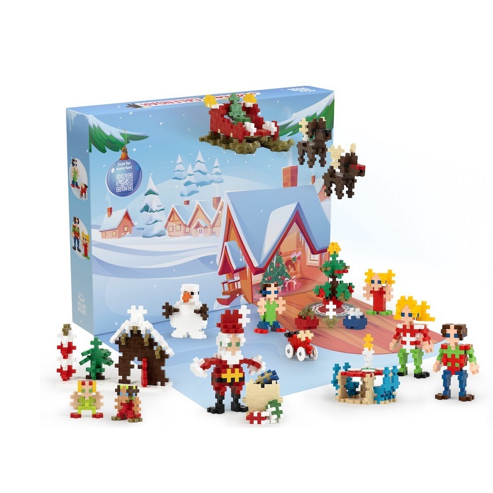 Advent Calendar Plus Plus 600 Pieces 24 Builds Plus-Plus construction ...