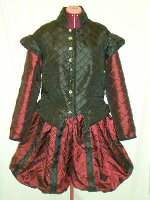 Mens Elizabethan Shakespearean Nutcracker Doublet Slops/Breeches Hat, S ...