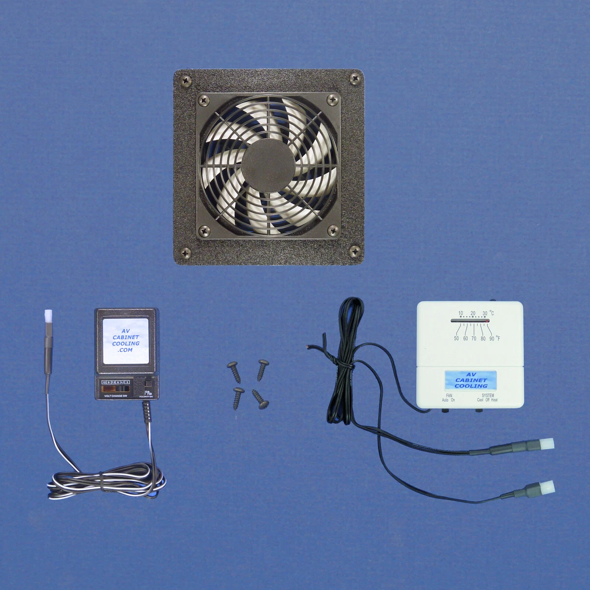 Cabinet Air Control Av Cooling Fans With Thermostat | Cabinets Matttroy