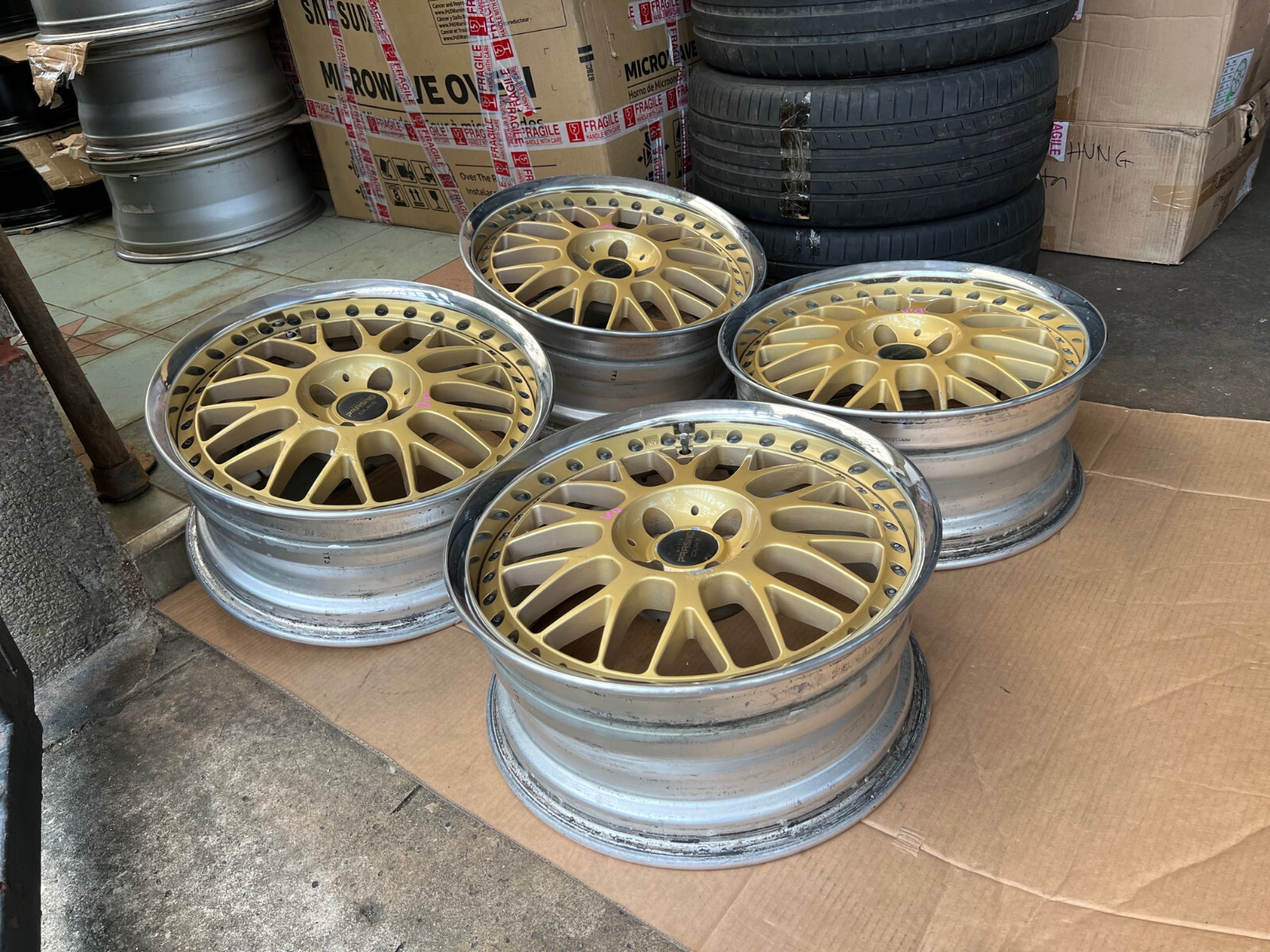 JDM 17" Work VSXX VS-XX Rims Wheels for Honda Civic DC2 EG6 E30 MX5 ...