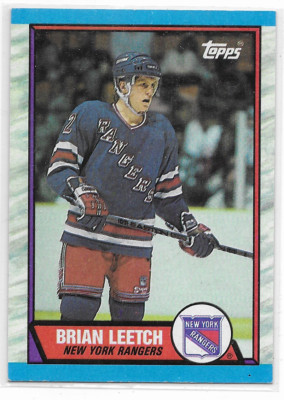 1989-90 Topps #136 Brian Leetch RC New York Rangers | eBay