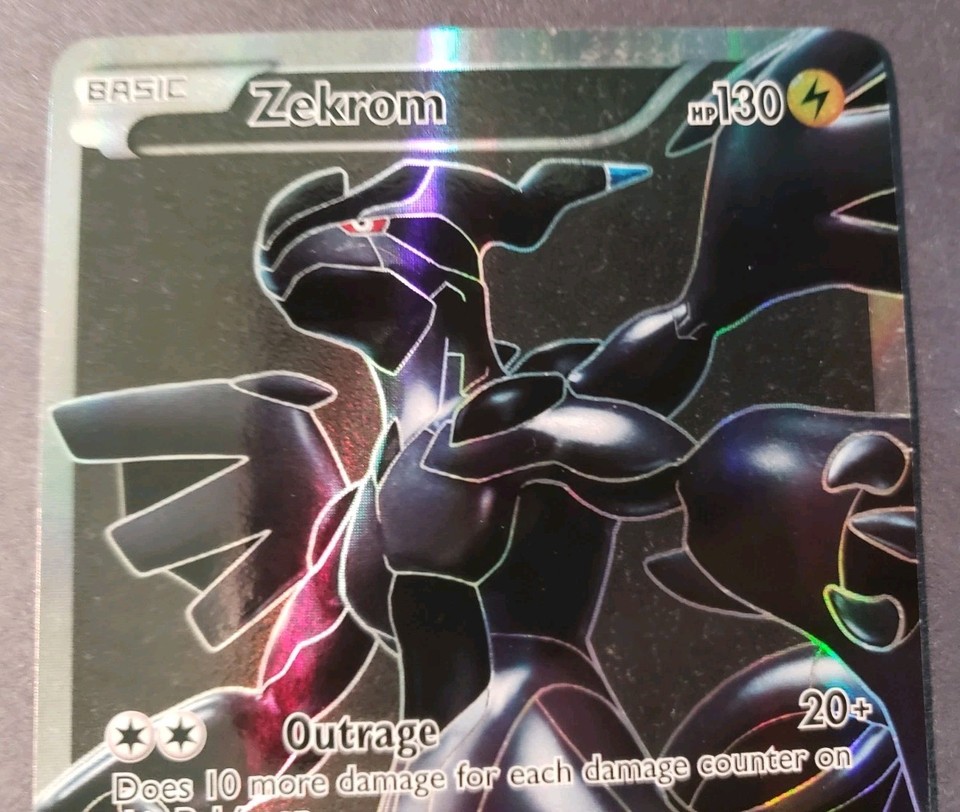 ZEKROM 2011 POKEMON BLACK & WHITE BASE SET ULTRA RARE 114/114 Light ...