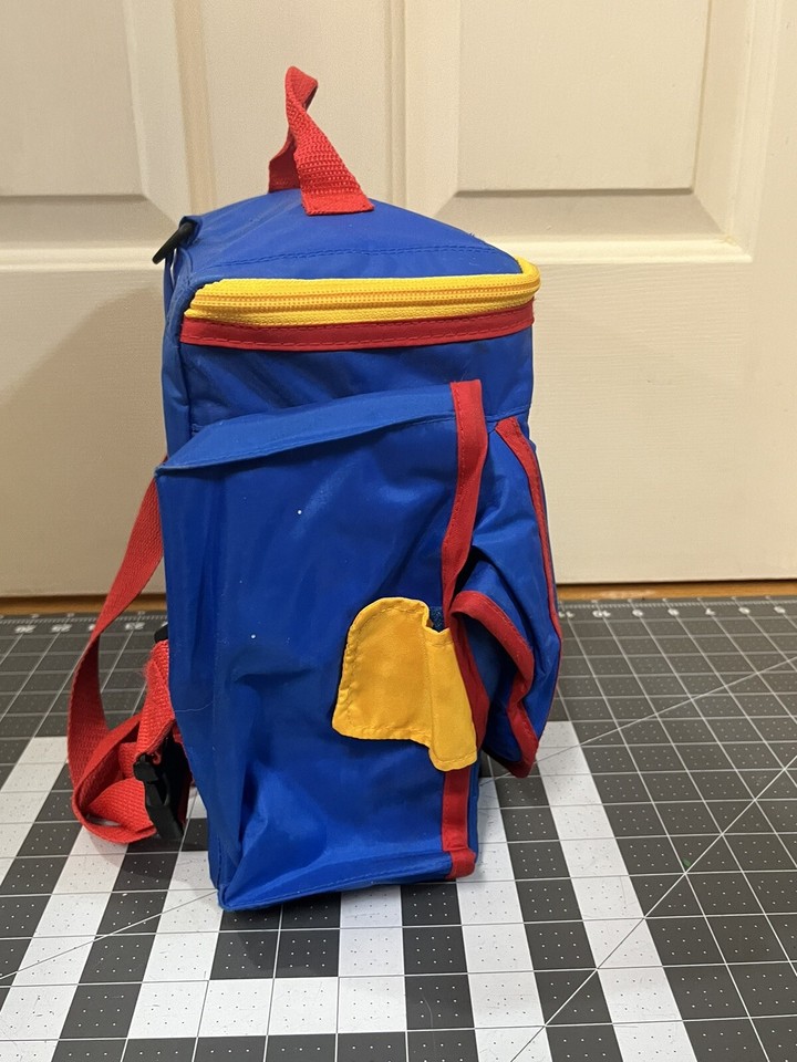 1999 Fisher-Price Stow'n Go Toddler Booster Seat Backpack Bag Box ...