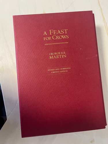 Games of Throne Feast For Crows George R R Martin SIGNED NUMBERED ...