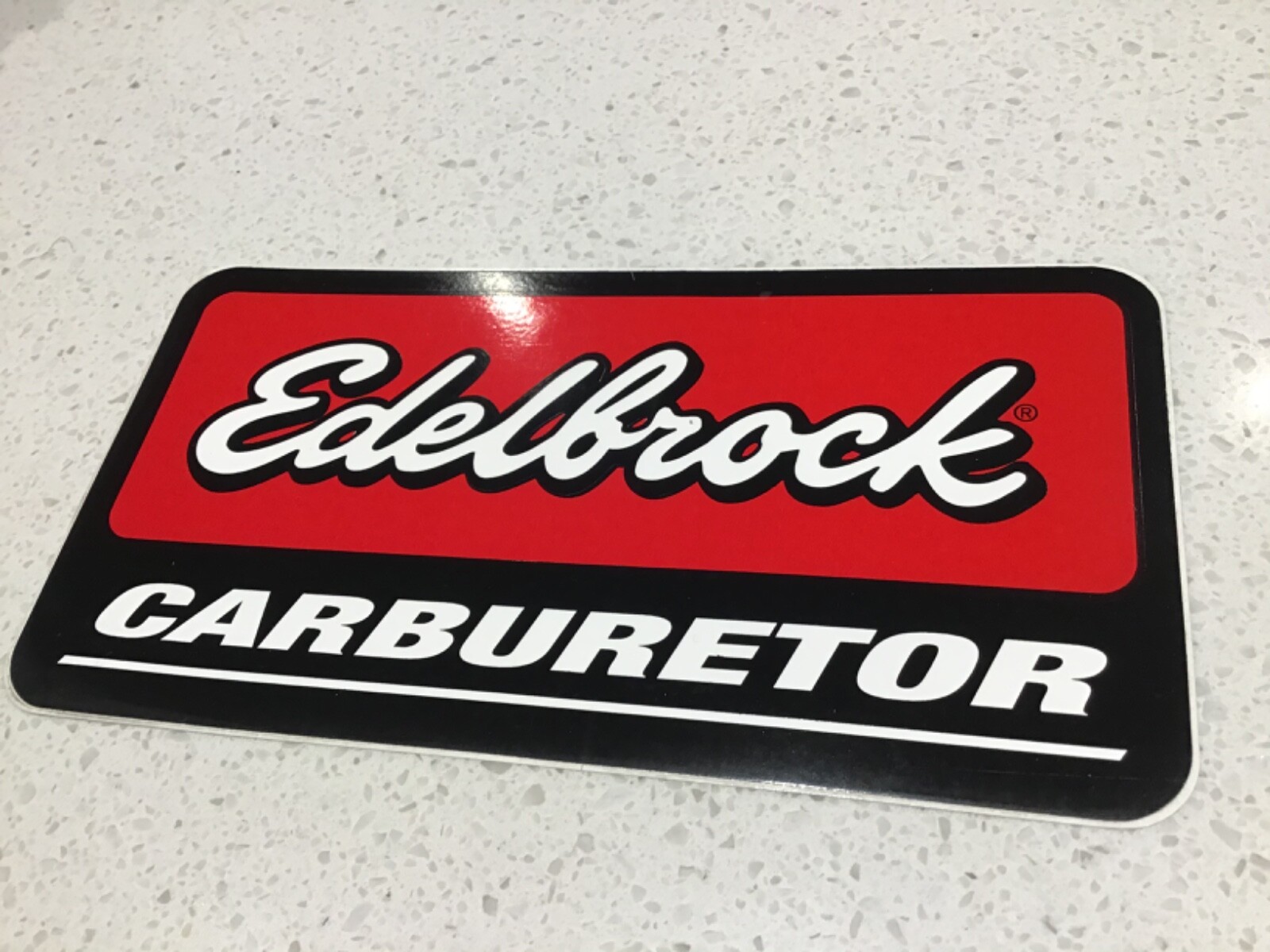 RACING PERFORMANCE EDELBROCK STICKER ,CARS ,CYLINDER HEADS,MANIFOLDS ...