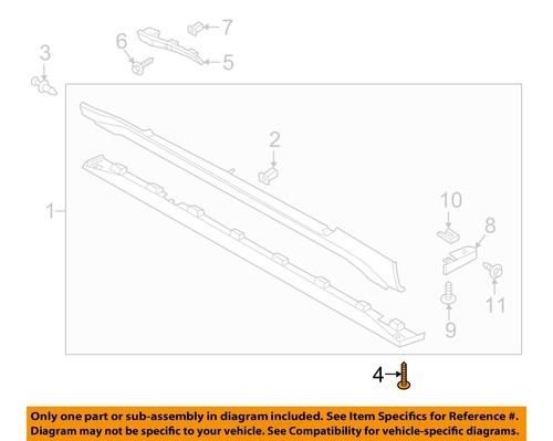 FORD OEM 13-16 Mustang Exterior-Rocker Molding Retainer W707889S300 | eBay