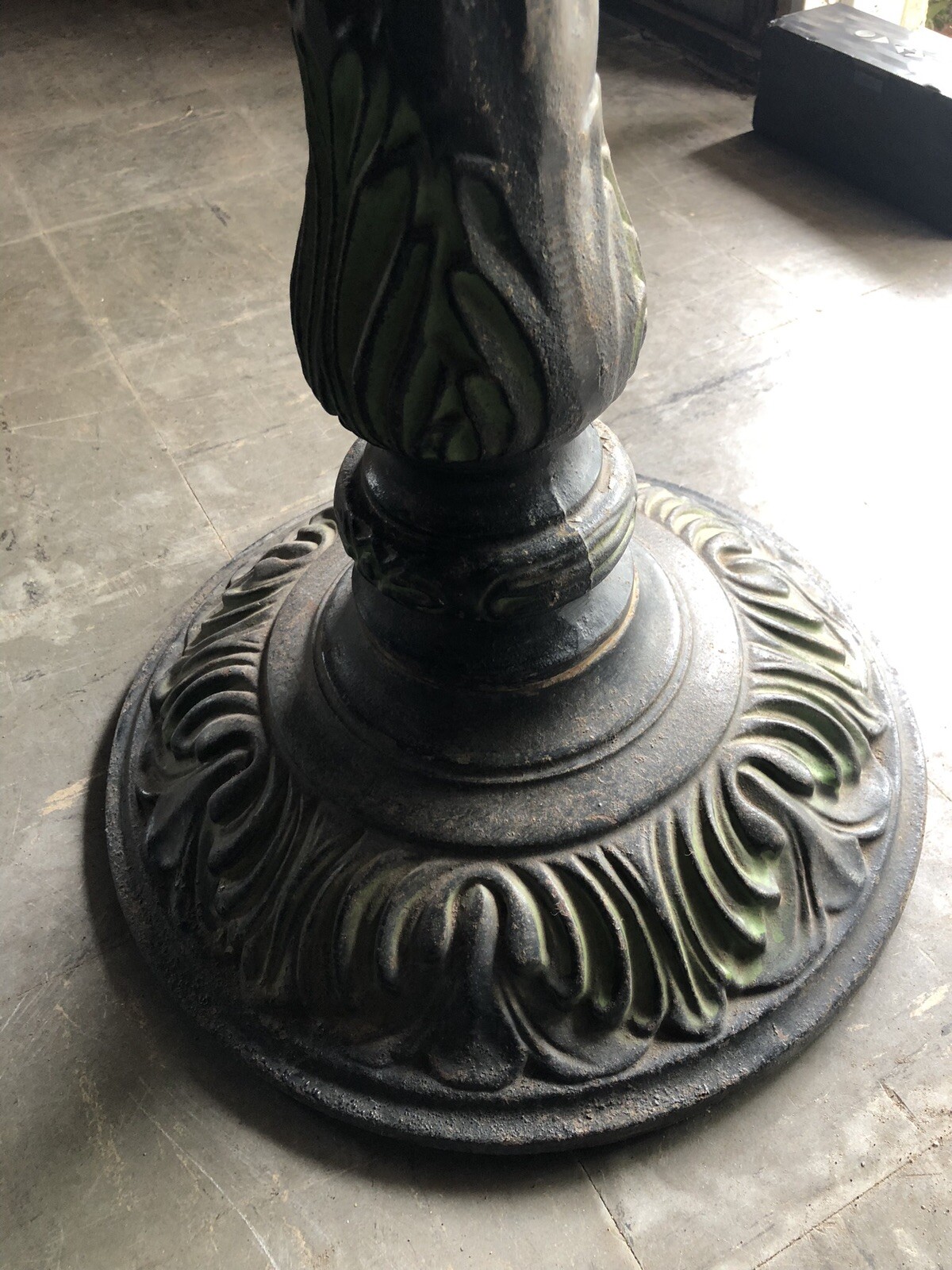 Heavy Antique Cast Iron Tulip Cafe Table Base 27” Tall | eBay