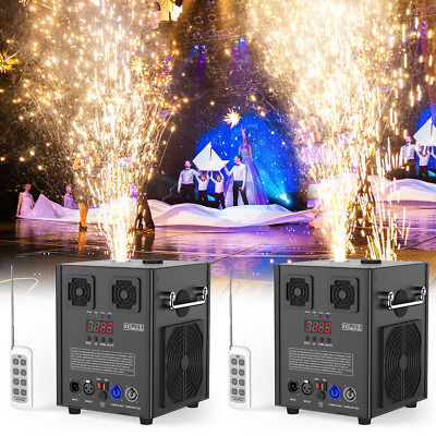 2Pcs 700W Cold Spark Machine Party Stage Sparkle Show Wedding With ...