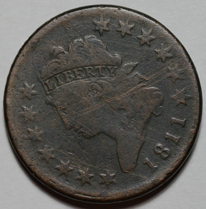 1811 Classic Head Large Cent - Scratches - US 1c Copper Coin | eBay