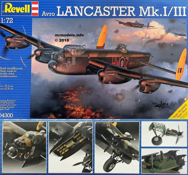 Revell Avro Lancaster Mk.I/Mk.III 1:72 Model Kit (04300) for sale ...