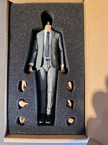 1/12 Scale 6" Headless Gray Open Suit Jacket & Tie Action Figure ...