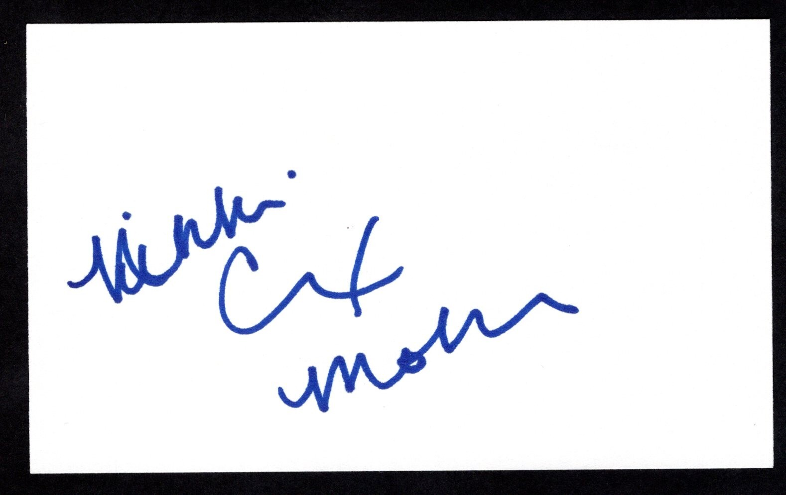 Nikki Cox Mohr Actress Hand Signed Autograph 3x5 Index Card | eBay