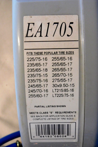 EA1705 Eurotech Alloy Tire Chains, 1 Pair, Costco Item #358208, Never ...
