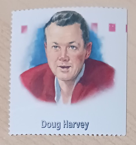 DOUG HARVEY - 2000 Canada Post 50th All Star Game Commemorative Stamp ...