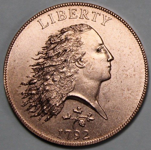 Daniel Carr 1792 Strawberry Leaf Large Cent, High Grade Red. | eBay