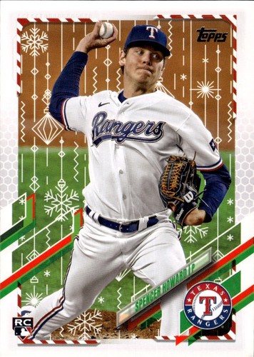 2021 Topps Holiday #HW159 Spencer Howard Texas Rangers Rookie | eBay