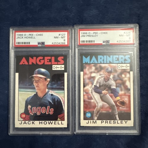 Lot of 2 O-Pee-Chee 1986 PSA baseball cards PSA 8 | eBay