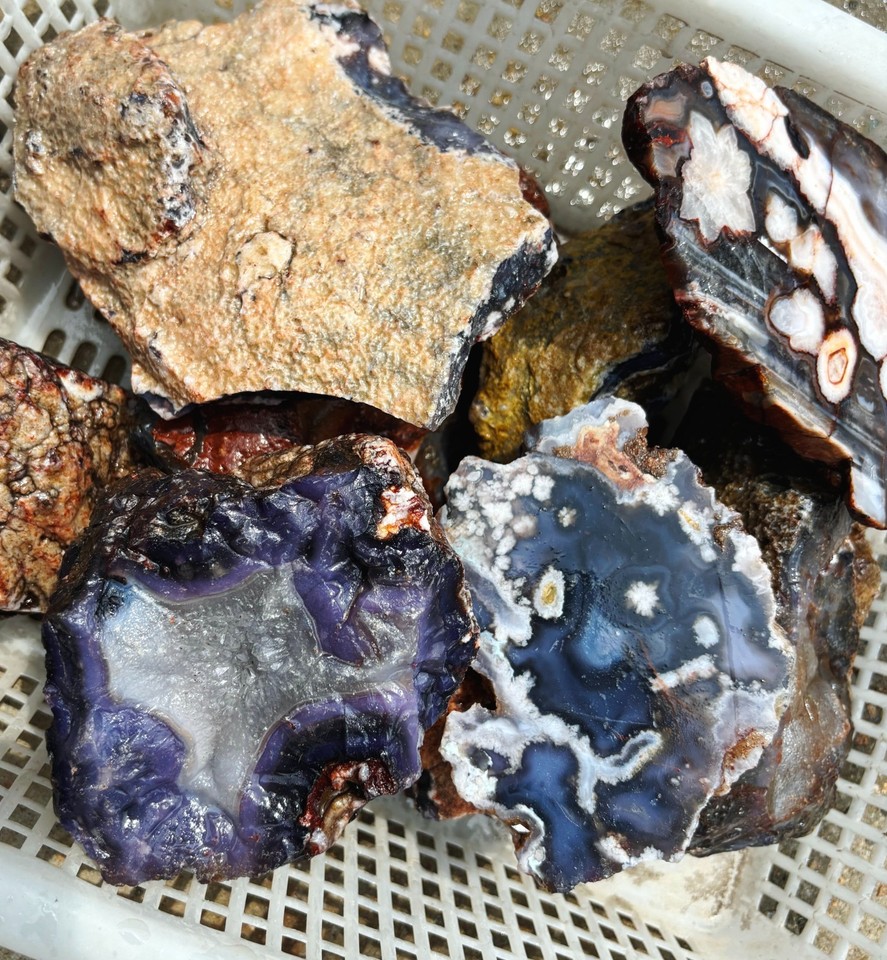 10kg Raw Natural Rare Blue Snowflake Flower Agate Rough Reiki Stone ...