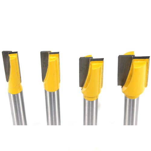 Straight Router Bit Set 8mm Shank Bottom Cleaning Cutter Cutting Height ...