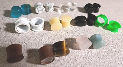 Ear Gauges 9 sets and 3 individuals 9mm & 16mm #958Loc41 | eBay