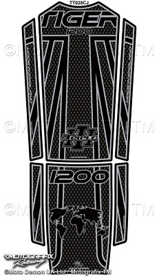 Triumph Tiger 1200 2018 19 20 21 Carbon Motorcycle Tank Pad Protector ...