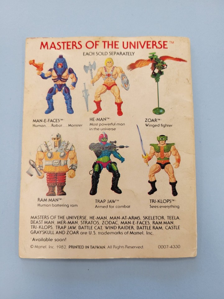 Vintage 1982 Masters of the Universe HE-MAN MEETS RAM-MAN! MINI COMIC ...