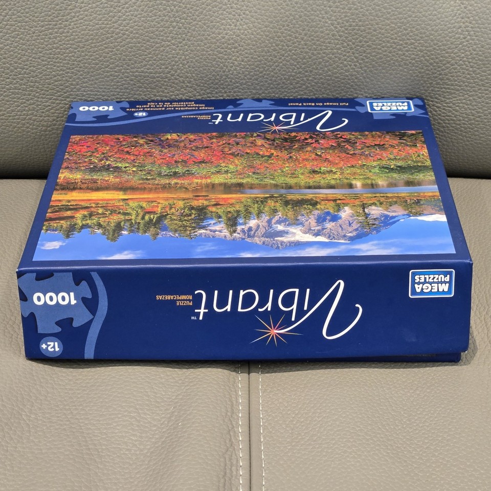 Puzzle 1000 Pieces Vibrant "Picture Lake" Fall Colors Mega Puzzles ...
