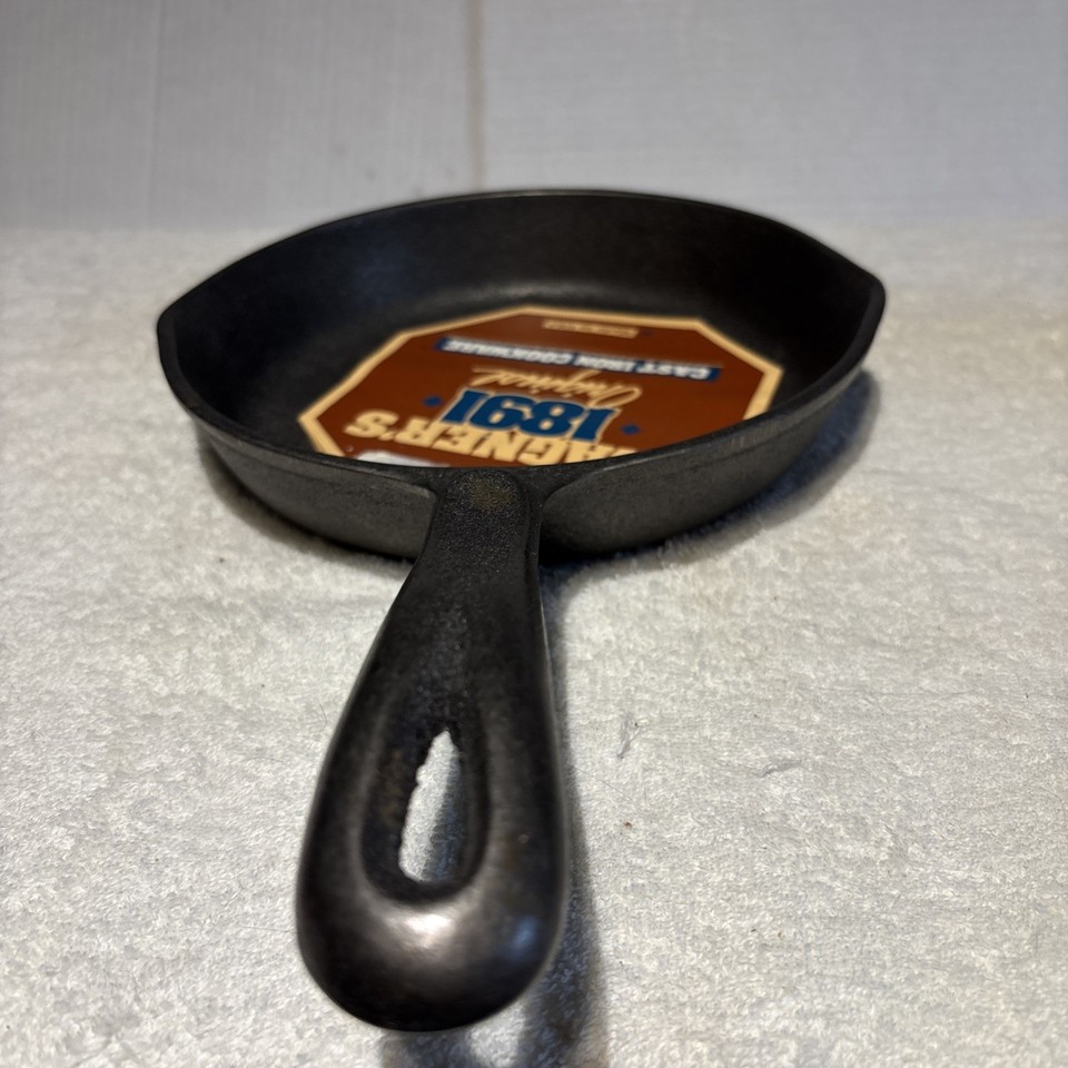 New 8" Wagner Model 1891 Cast Iron Skillet with Label & Instructions | eBay