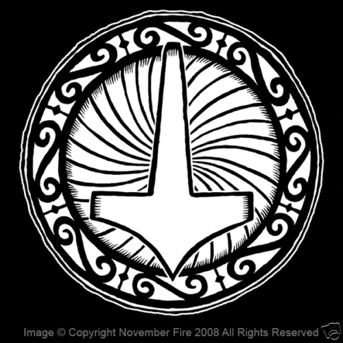 Mjolnir Norse Symbol Thor's Hammer Thor Thunder Mythology God War Shirt ...