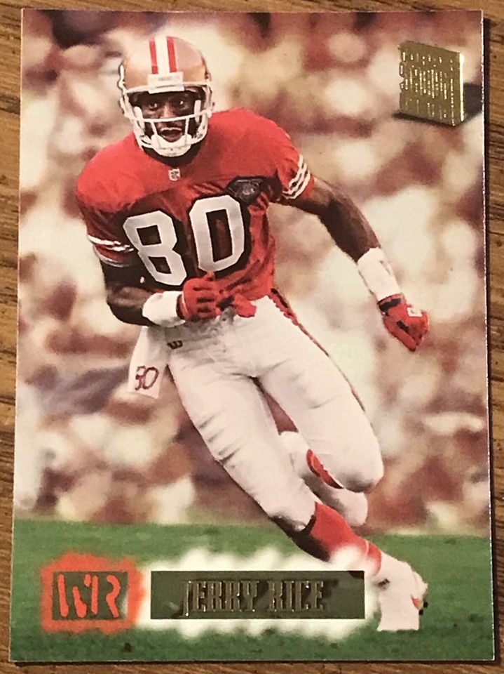 Jerry Rice 1995 Topps Stadium Club Football Card #550 SF 49ers NFL HOF ...