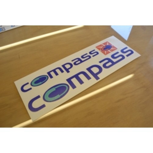 COMPASS Rallye Rear Roof and Gas Locker Caravan Sticker Decal Graphic ...