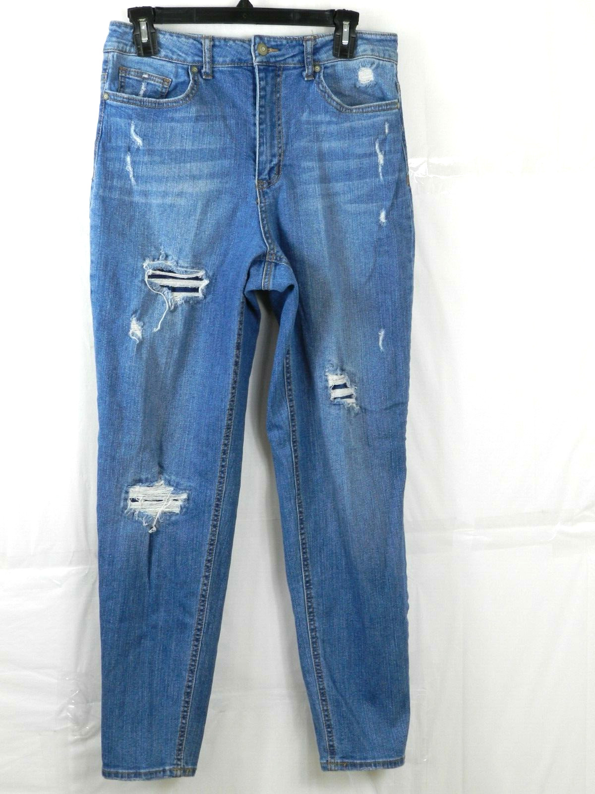 No Boundaries High Rise Distressed Skinny Jeans Wome… - Gem