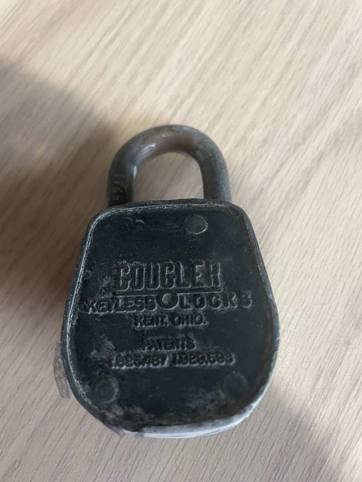 Vintage Gougler Kent Ohio Keyless Lock Co. Padlock with Combination. | eBay
