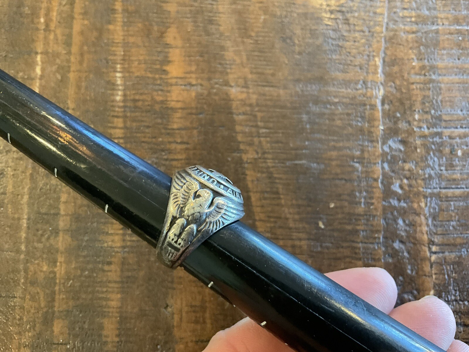 ORIGINAL WWII USAAC USAC WING PROP / EAGLES SHIELD STERLING RING | eBay