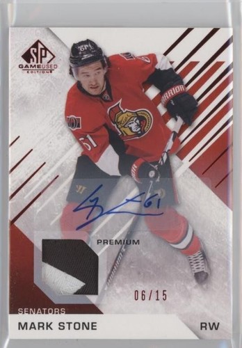 2016-17 SP GAME USED SPGU RED SPECTRUM PREMIUM PATCH AUTO MARK STONE ...