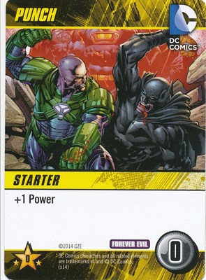 PUNCH DC Comics Deck Building Game FOREVER EVIL card LEX LUTHOR BATMAN ...