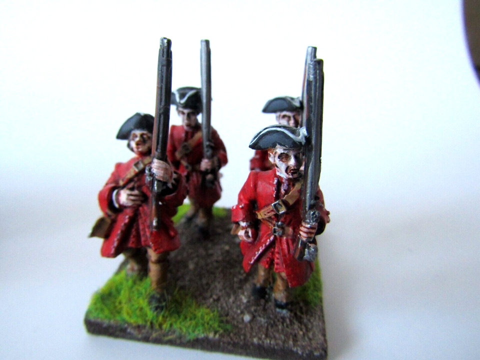 MARLBURIAN /SEVERN YEARS WAR - ENGLISH REGIMENT 28MM WELL PAINTED METAL ...