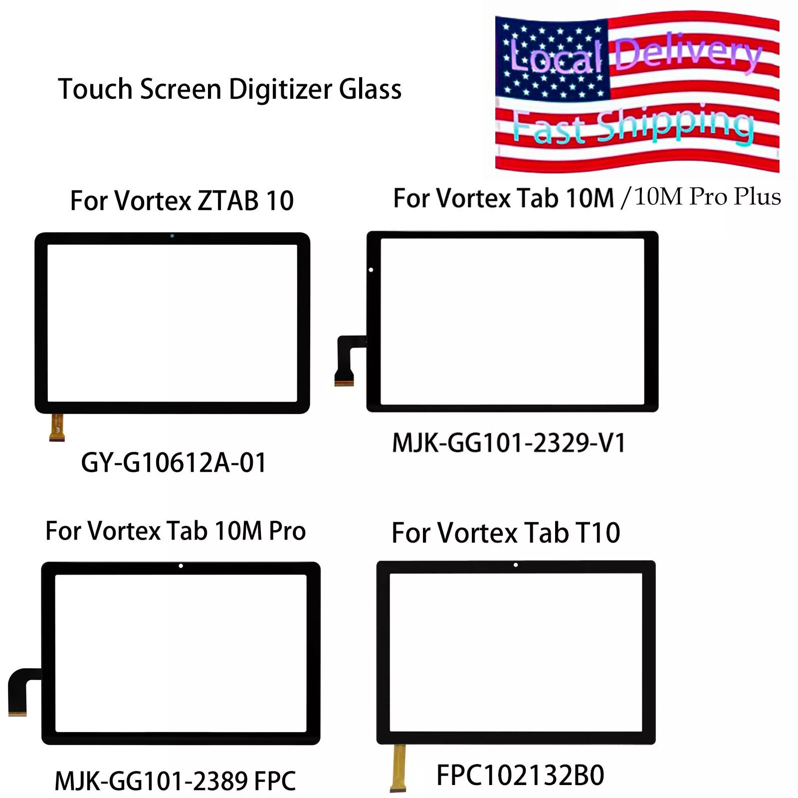 For Vortex Tab T10 / 10M / 10M Pro / Vortex ZTAB10 Touch Screen ...